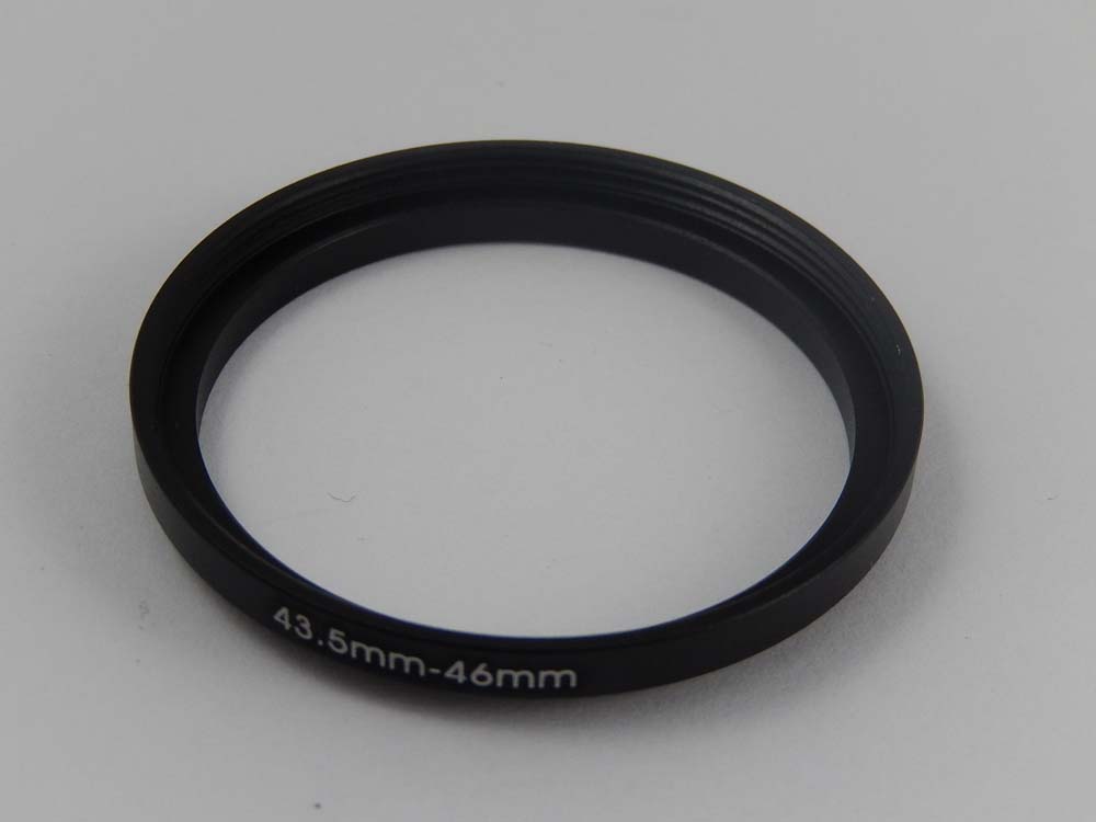 Adattatore Step Up Ring da 43,5 mm a 46 mm per fotocamera obiettivo nero