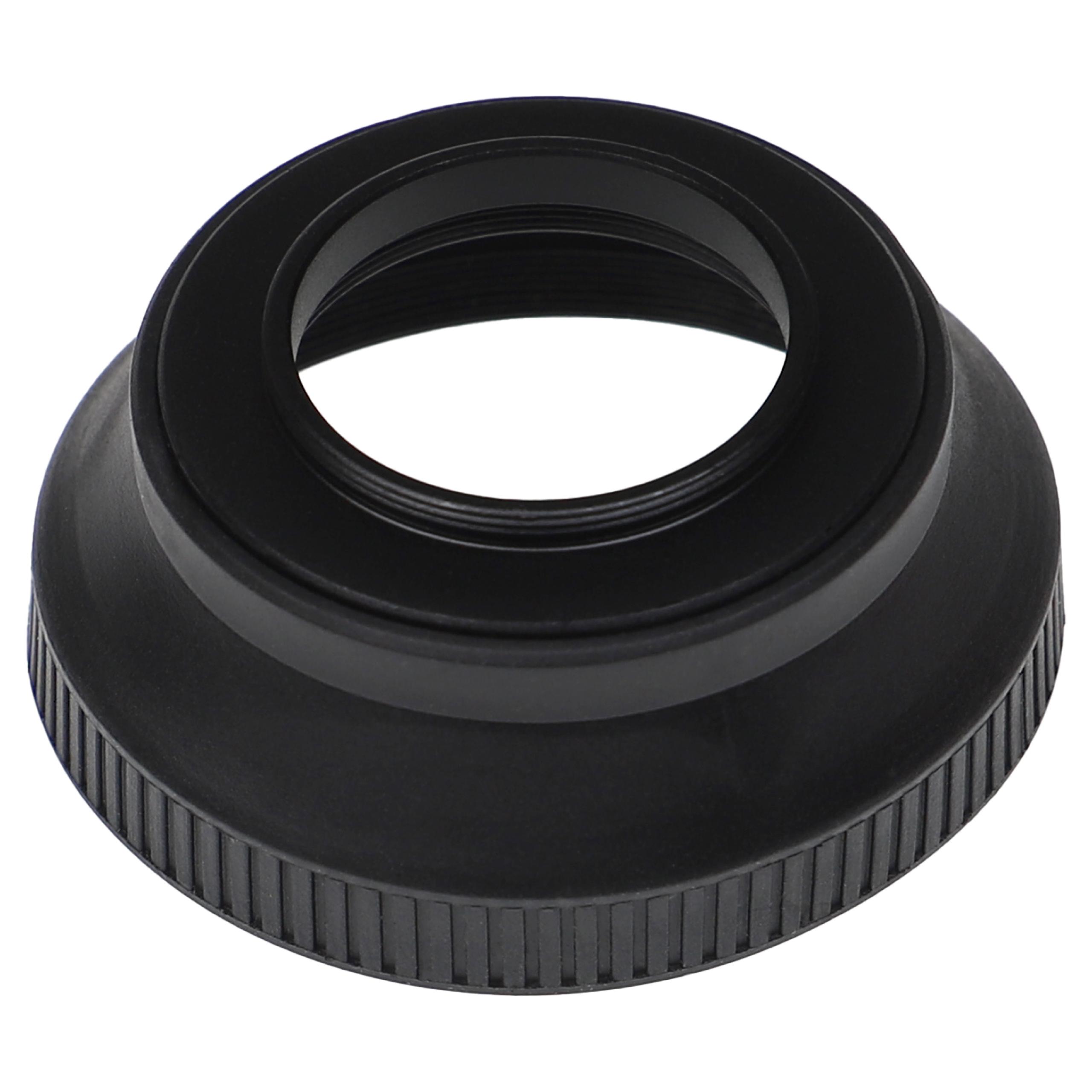 Copriobiettivo per obiettivi con obiettivo filo 25,5 mm obiettivo nero opaco