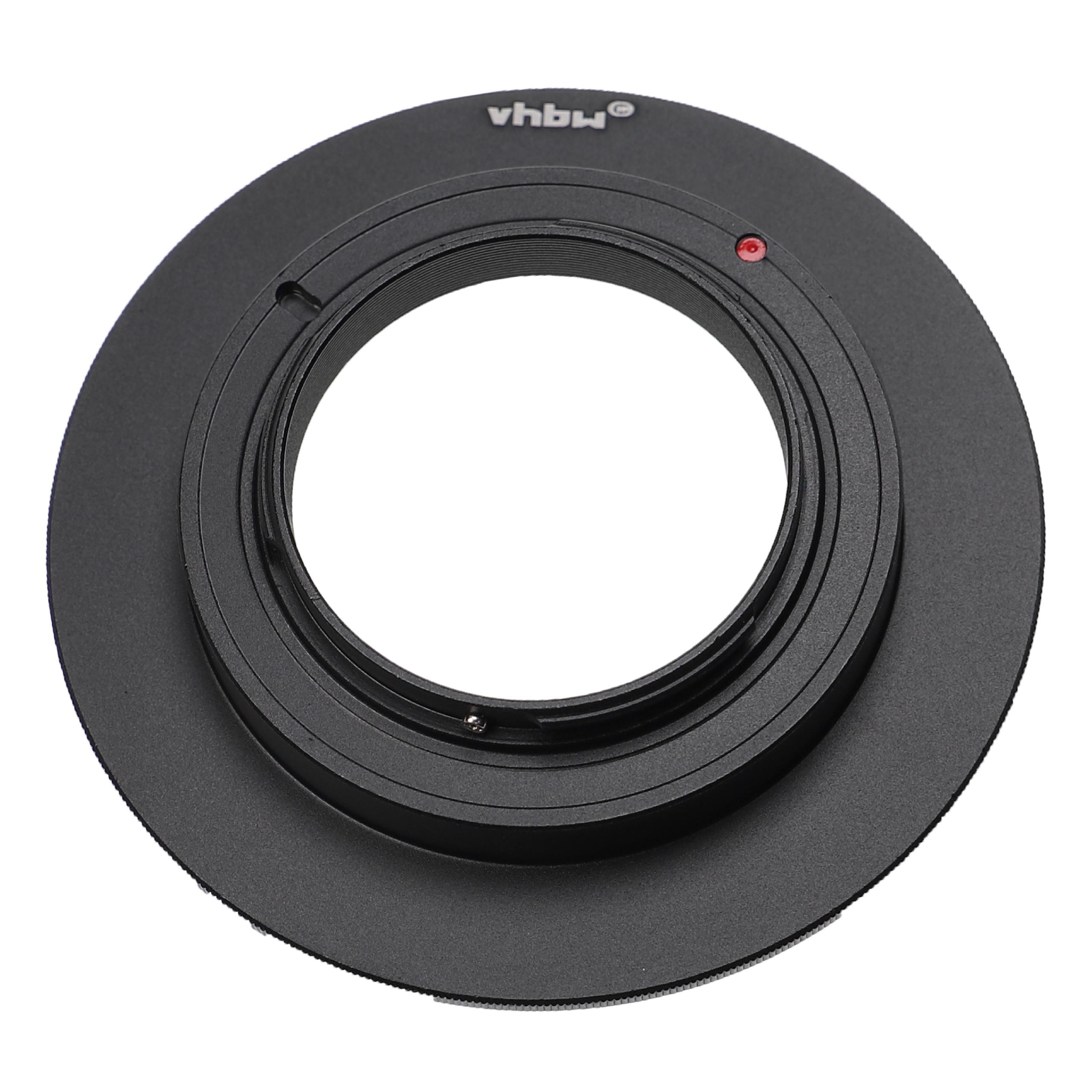 Adattatore filtro 72 mm per fotocamera Panasonic Lumix DMC-GF5, DMC-GF6, nero opaco